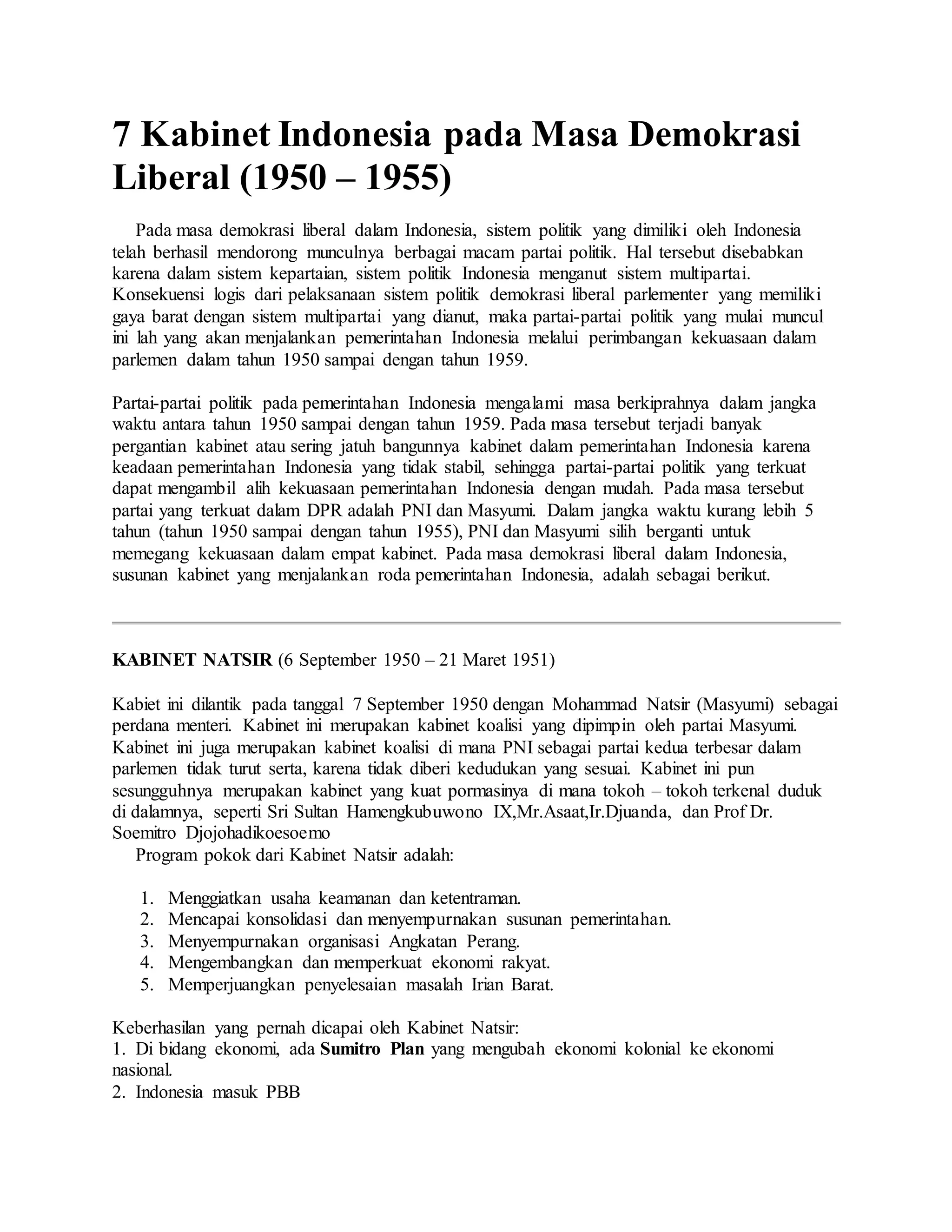 7 kabinet indonesia_pada_masa_demokrasi_liberal | DOCX