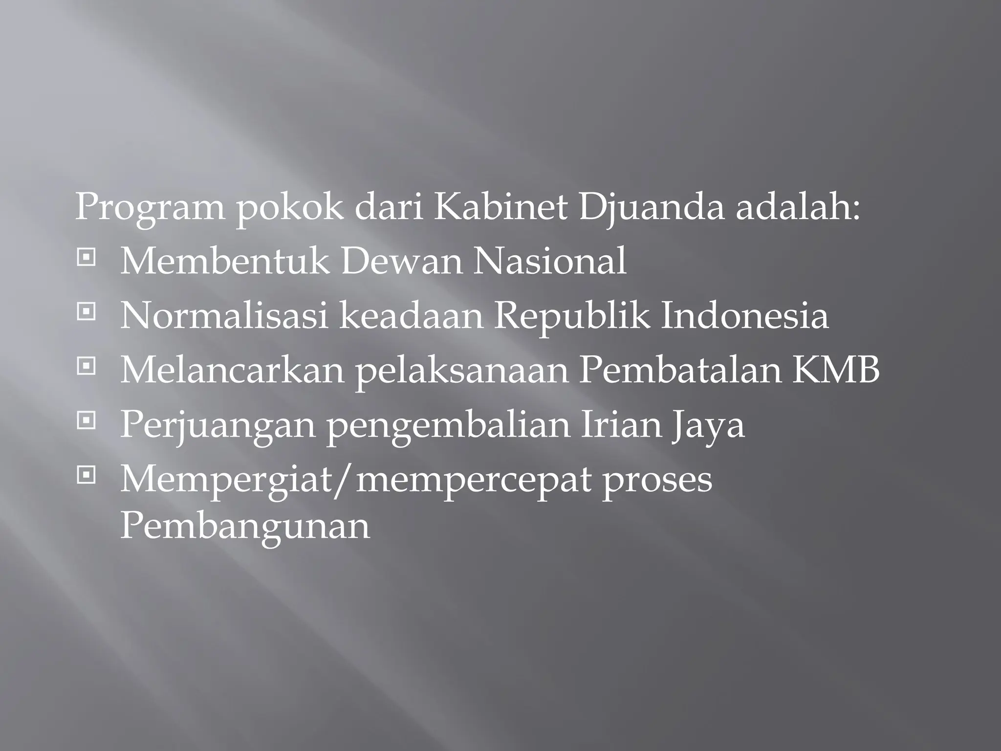 7 KABINET INDONESIA PADA MASA DEMOKRASI LIBERAL (.pptx
