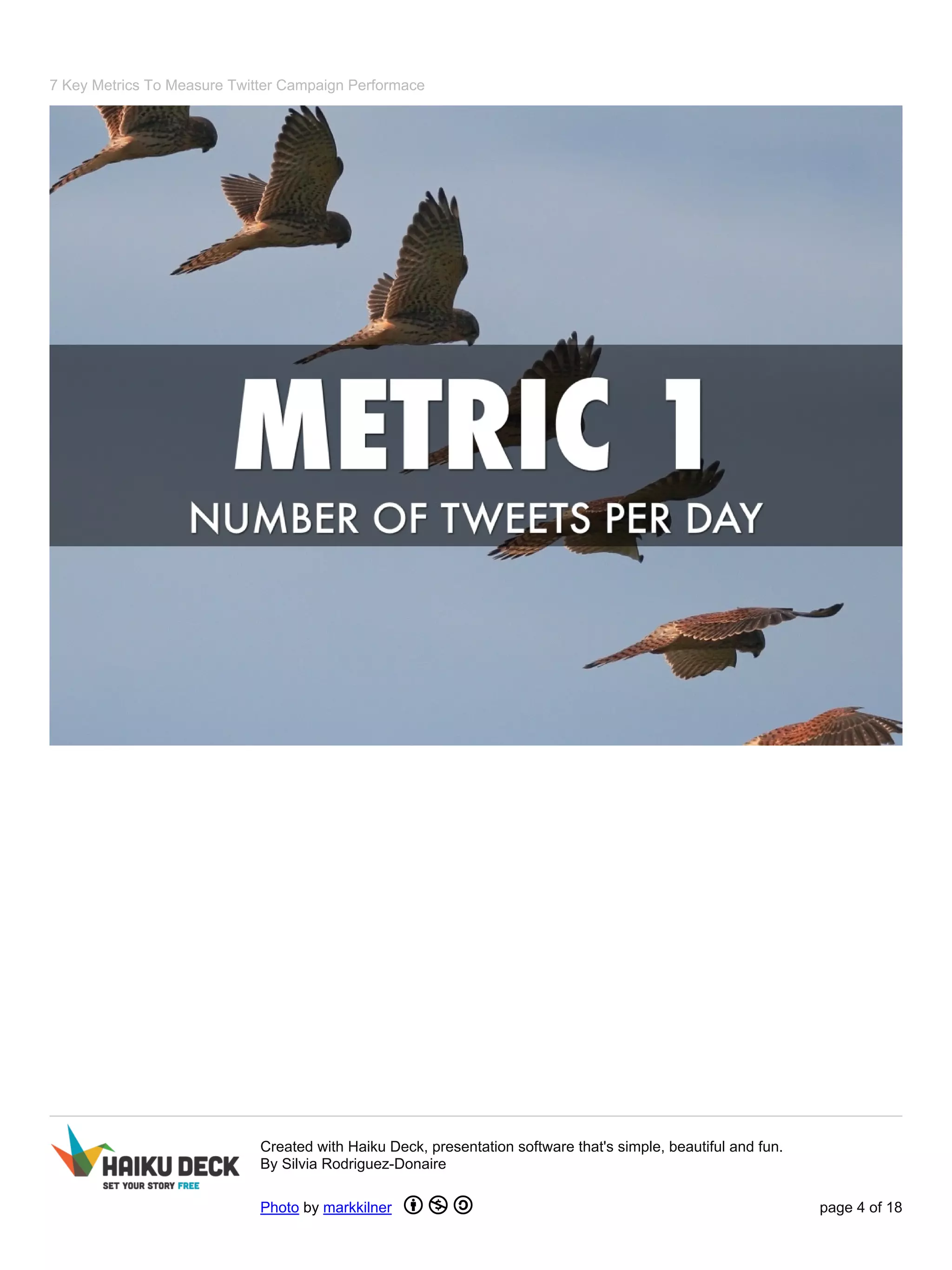 7 key metrics to measure twitter campaign performace | PPT