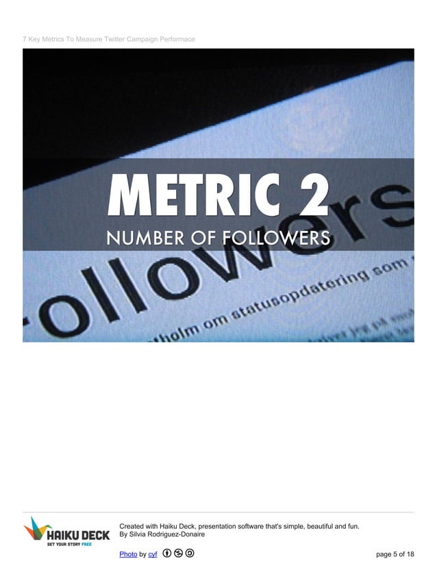 7 key metrics to measure twitter campaign performace | PPT