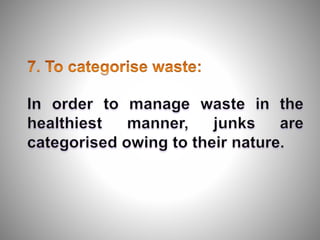 7 key objectives of waste management | PPT