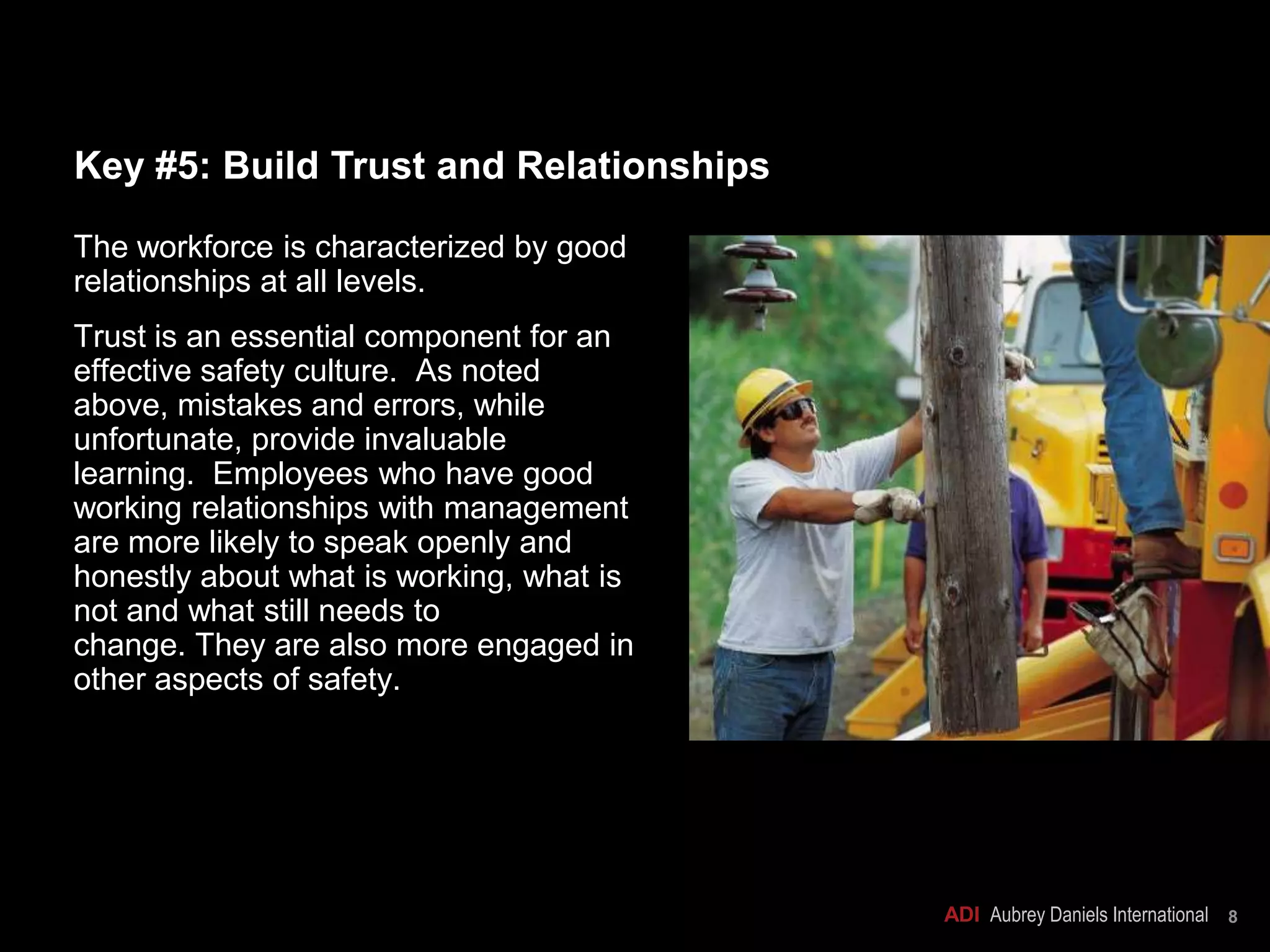7 Keys for Creating A Safety Culture | PDF