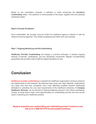 7 Key Steps for Mastering Provider Credentialing A Comprehensive Guide ...