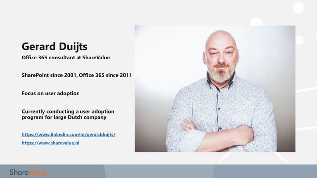 O365Con19 - 7 Key Steps to Help Your Teams to Love Office 365 - Gerard Duijts | PPT