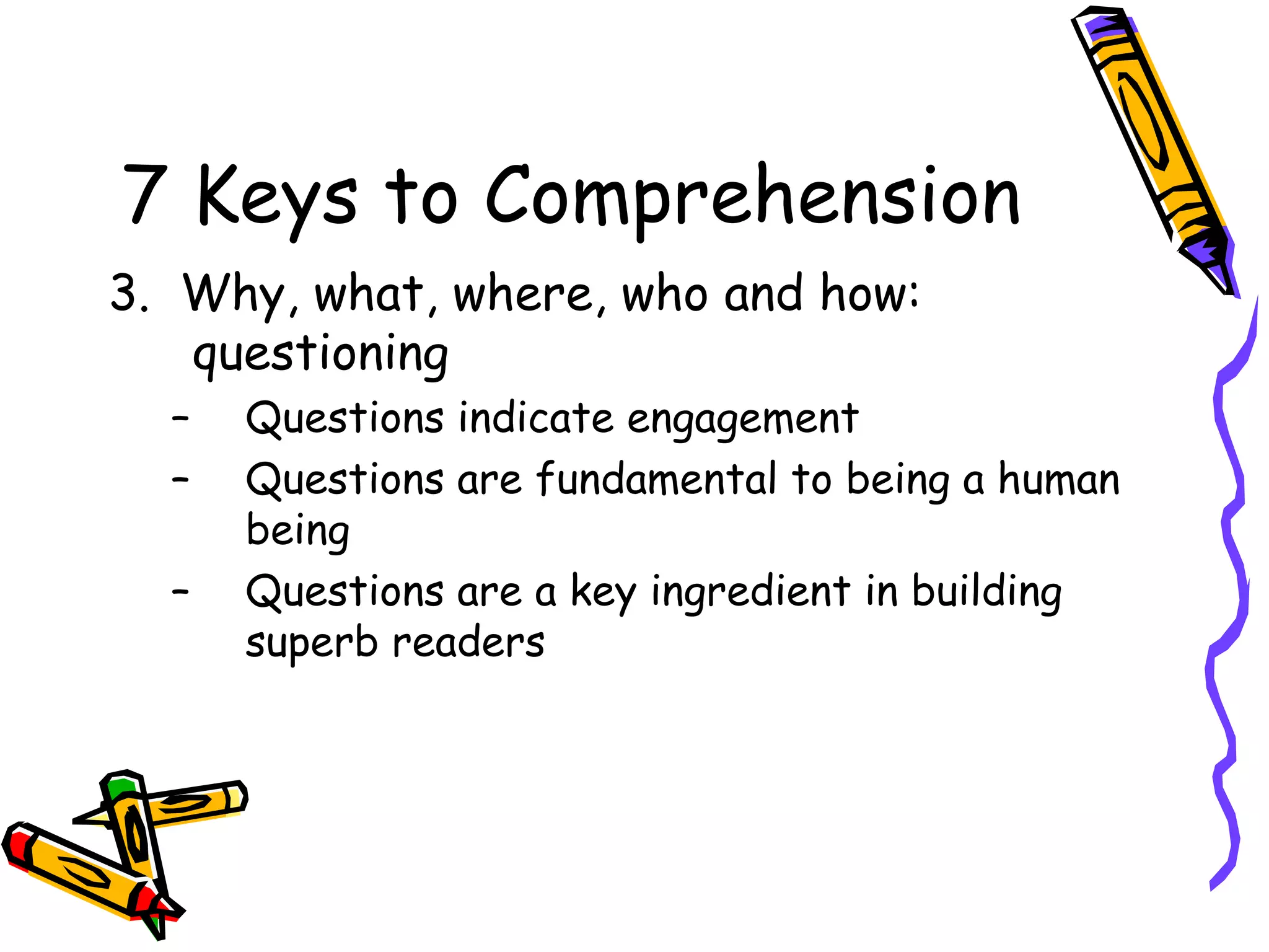 7 keys to comprehension | PPT