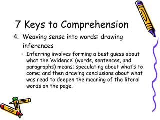 7 keys to comprehension | PPT
