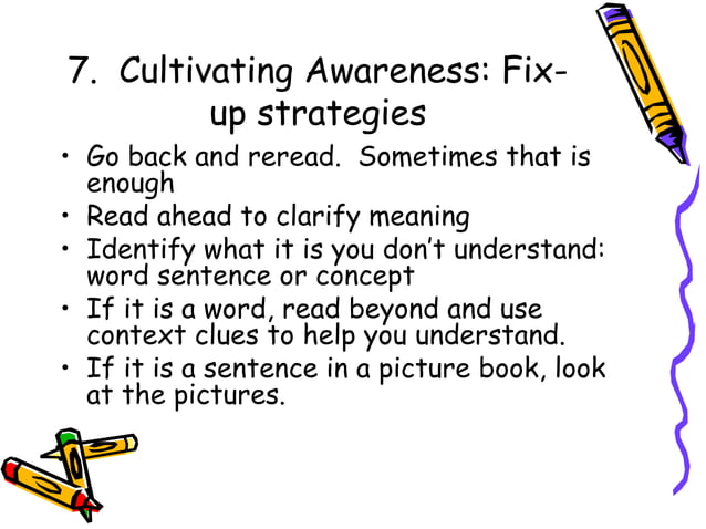 7 keys to comprehension | PPT