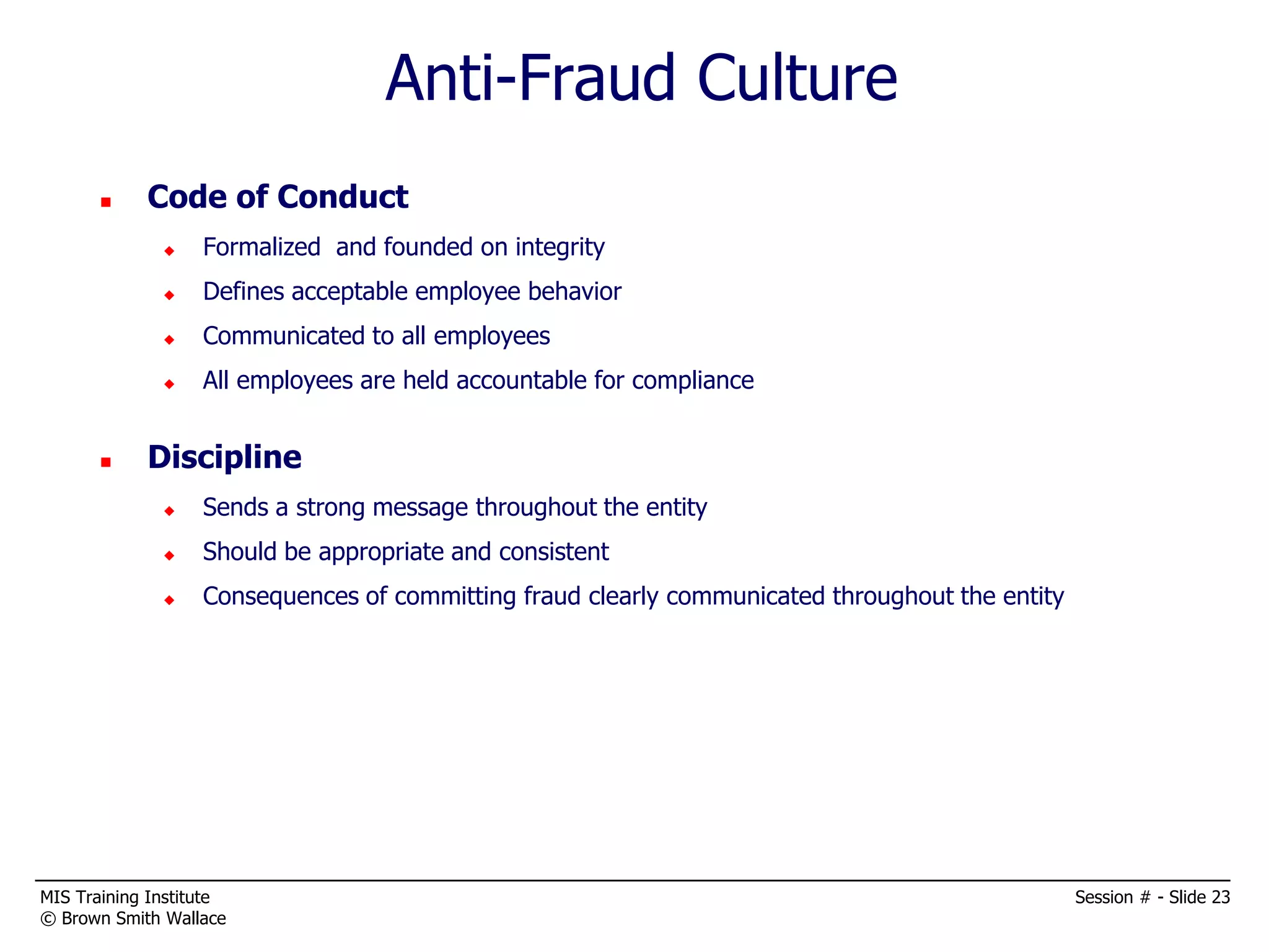 7 Keys to Fraud Prevention, Detection and Reporting | PDF