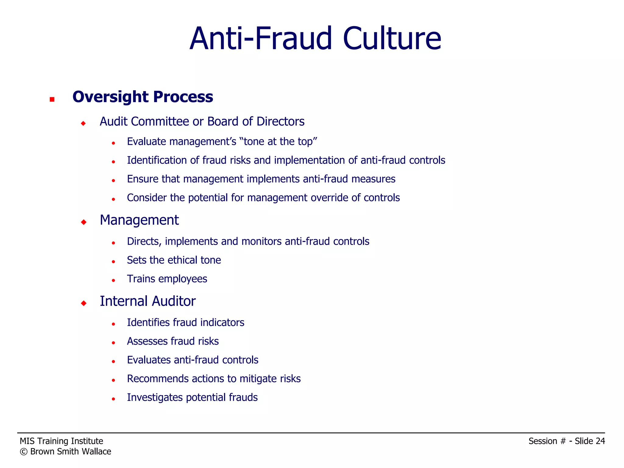 7 Keys to Fraud Prevention, Detection and Reporting | PDF