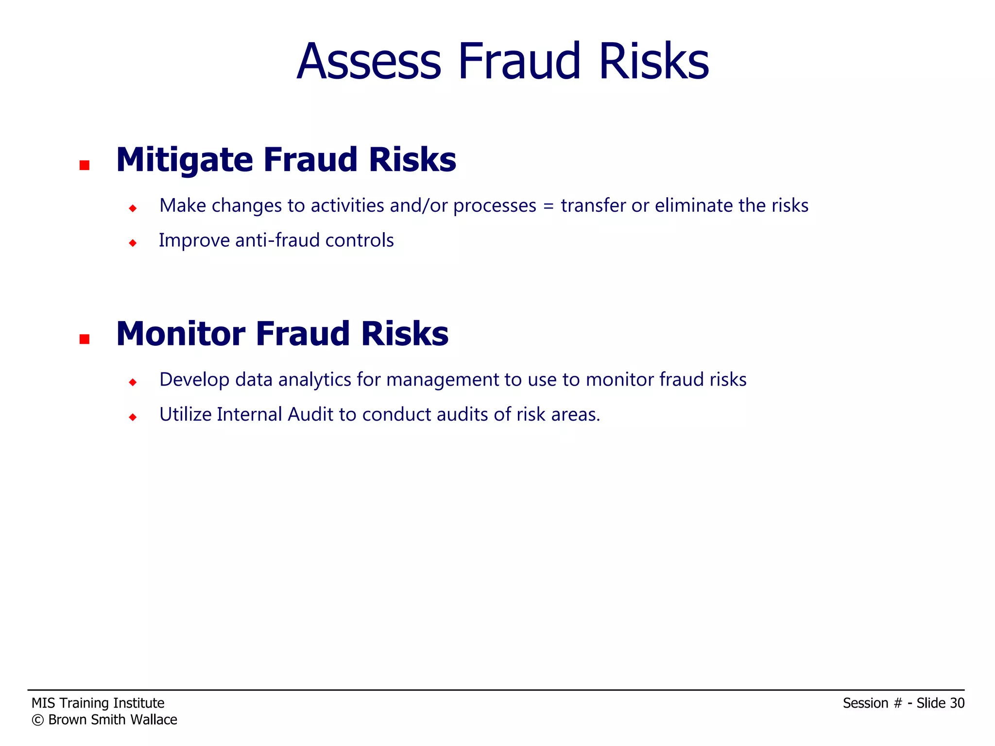 7 Keys to Fraud Prevention, Detection and Reporting | PDF