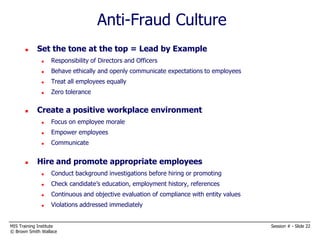 7 Keys to Fraud Prevention, Detection and Reporting | PDF