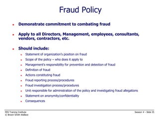 7 Keys to Fraud Prevention, Detection and Reporting | PDF