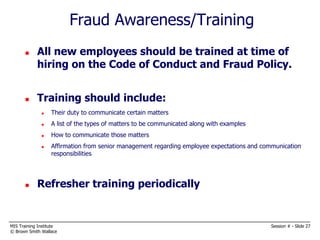 7 Keys to Fraud Prevention, Detection and Reporting | PDF