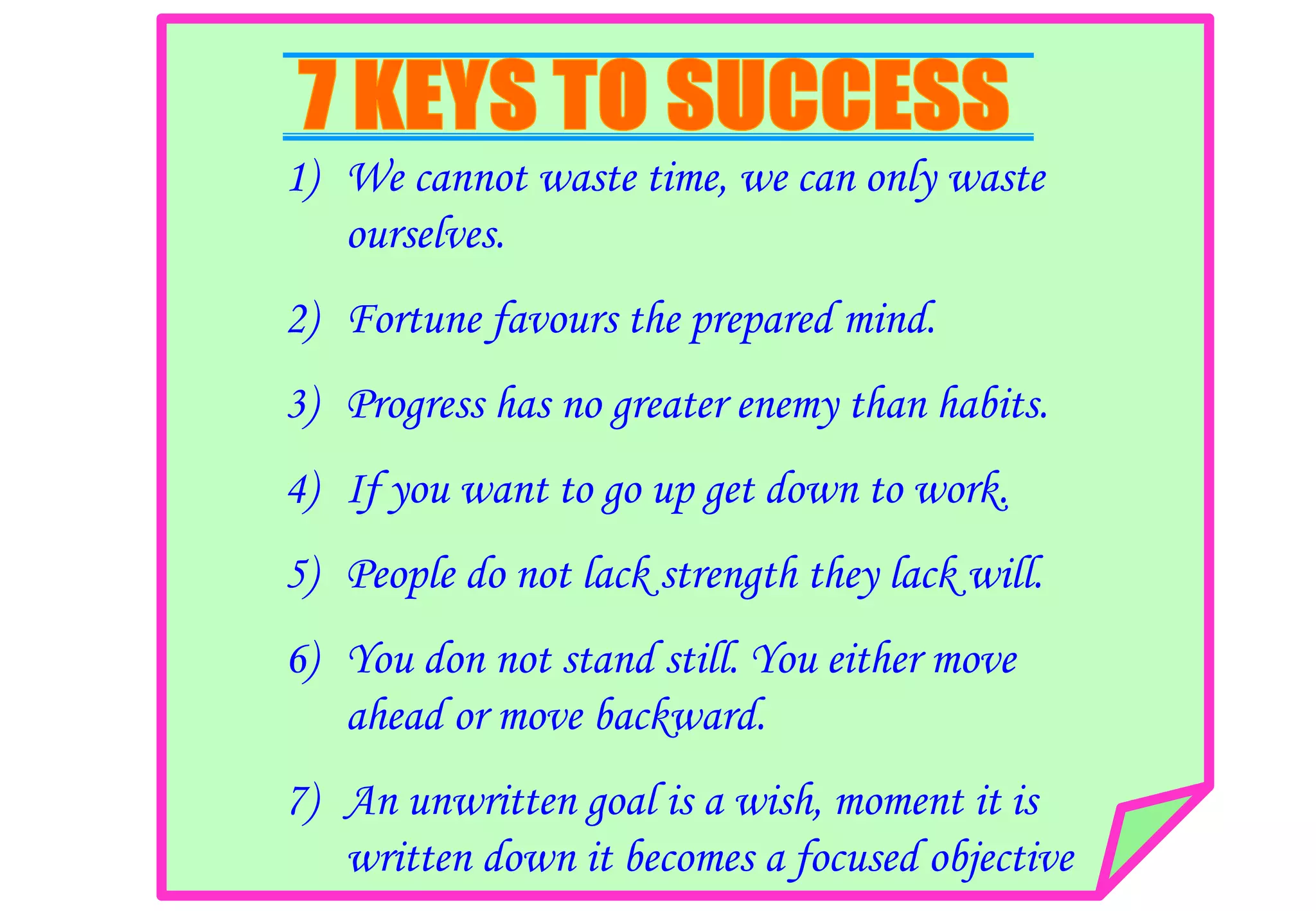 7 keys to success.ppt