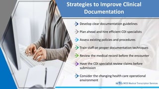 7 Key Strategies to Improve Clinical Documentation | PPTX | Healthcare Industry | Industries