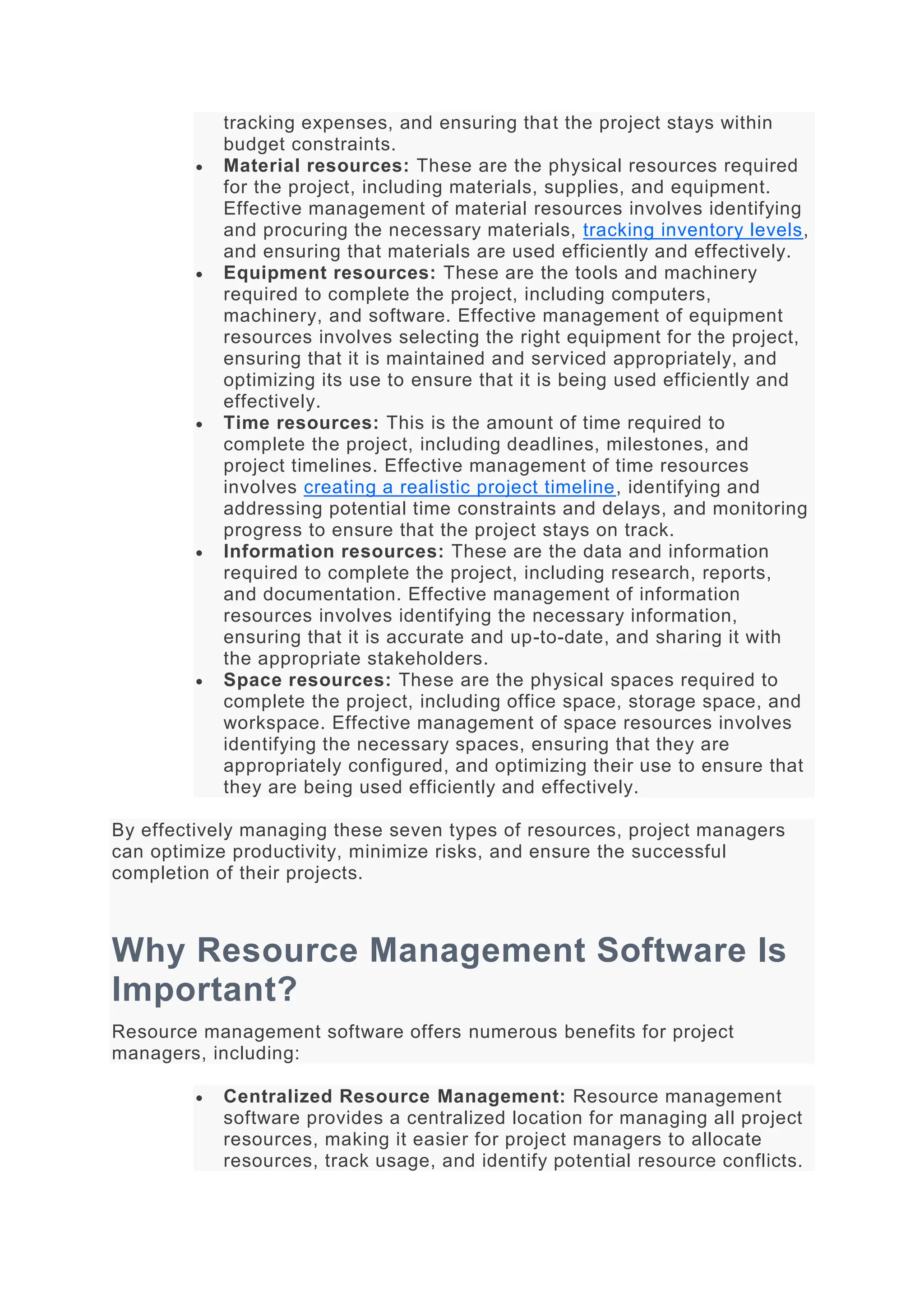 7 Key Types Of Resources To Understand In Project Management ...
