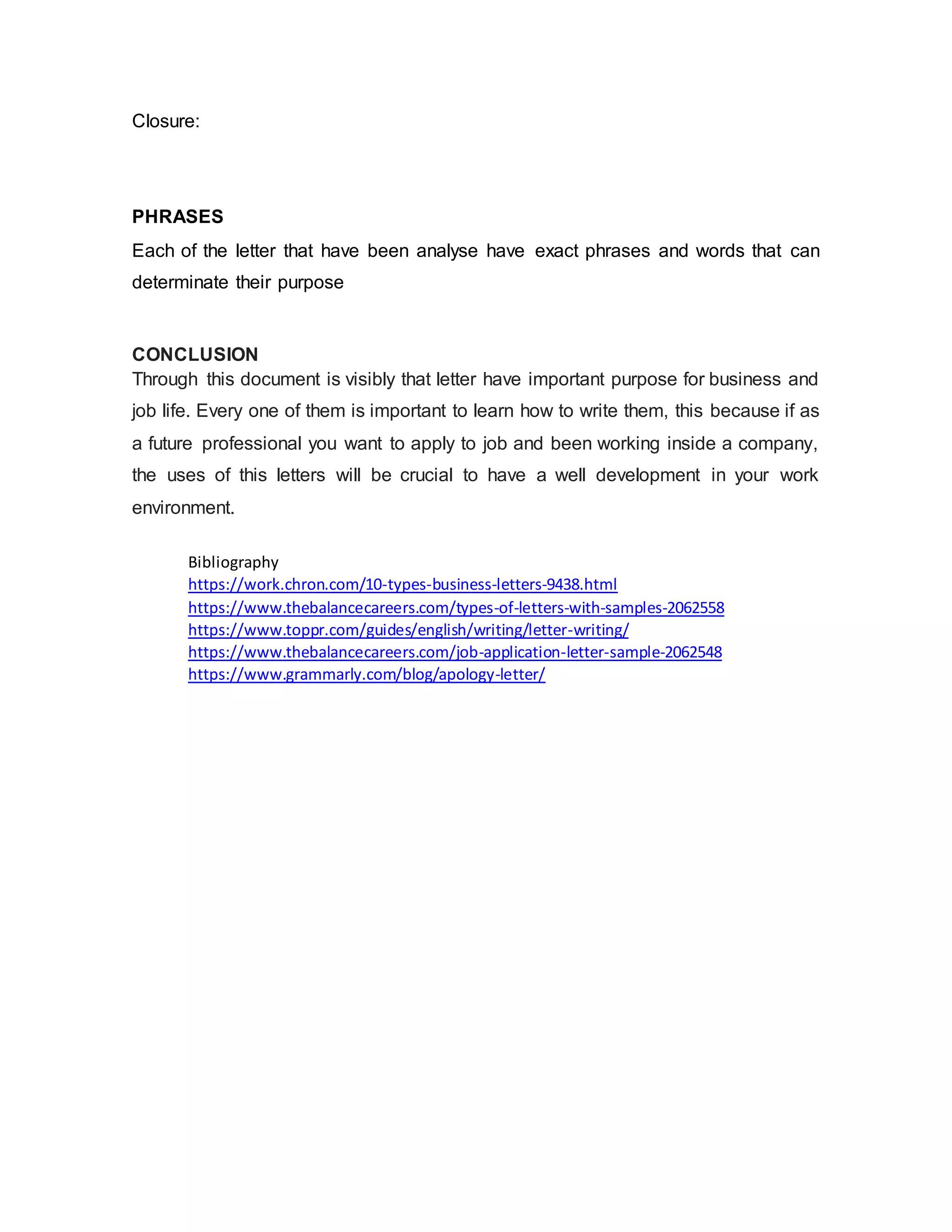 7 kinds of letters | DOCX