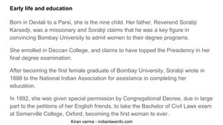 First lawyer from india | PPTX