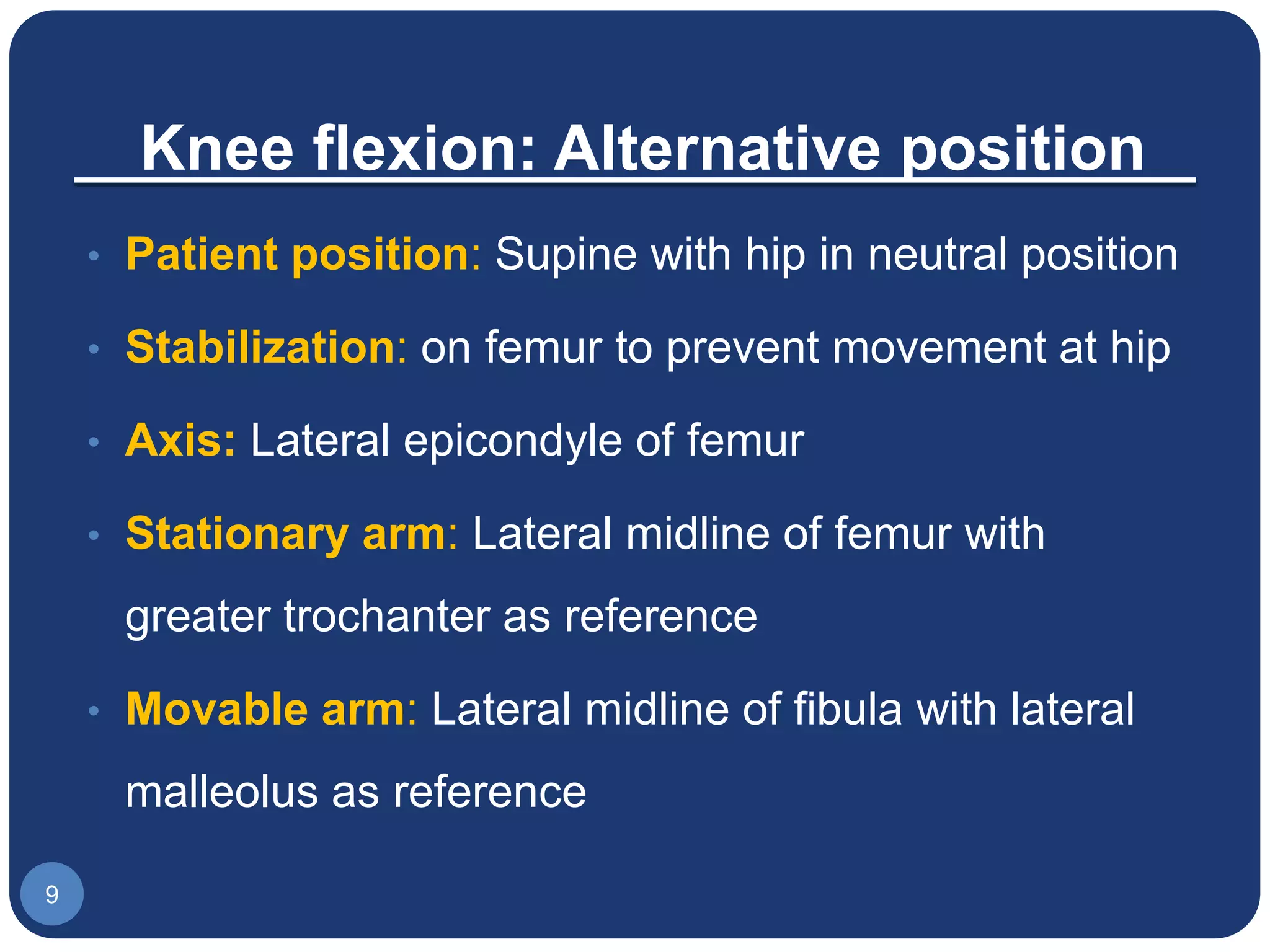 7 knee assessment examination | PPT