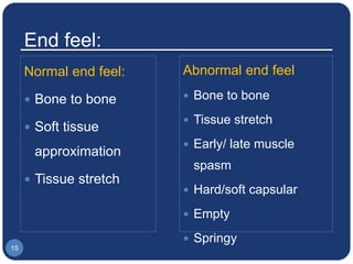 7 knee assessment examination | PPT