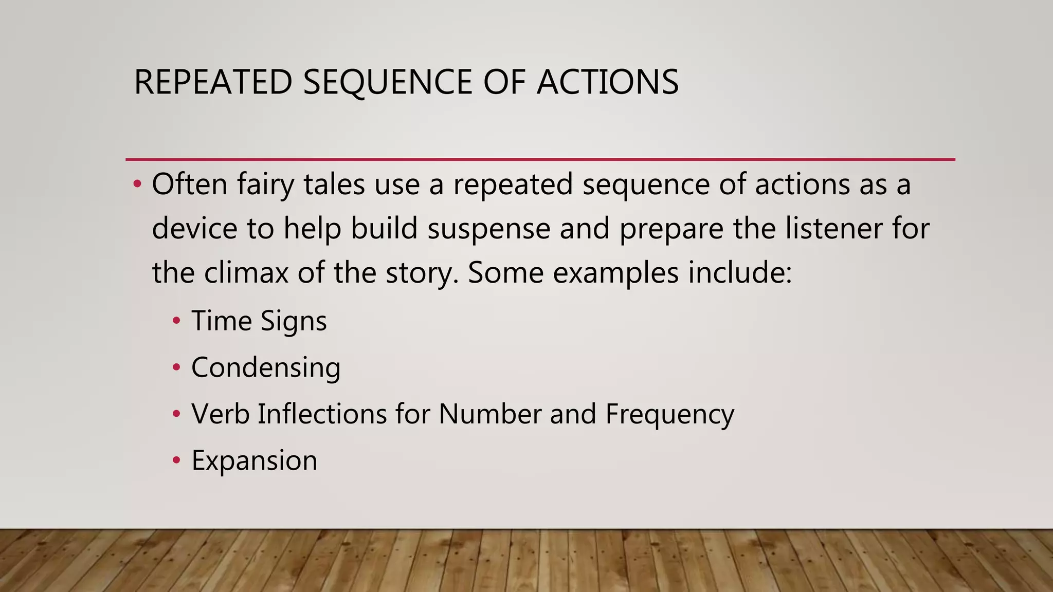 U25 repeated sequence of actions | PPT