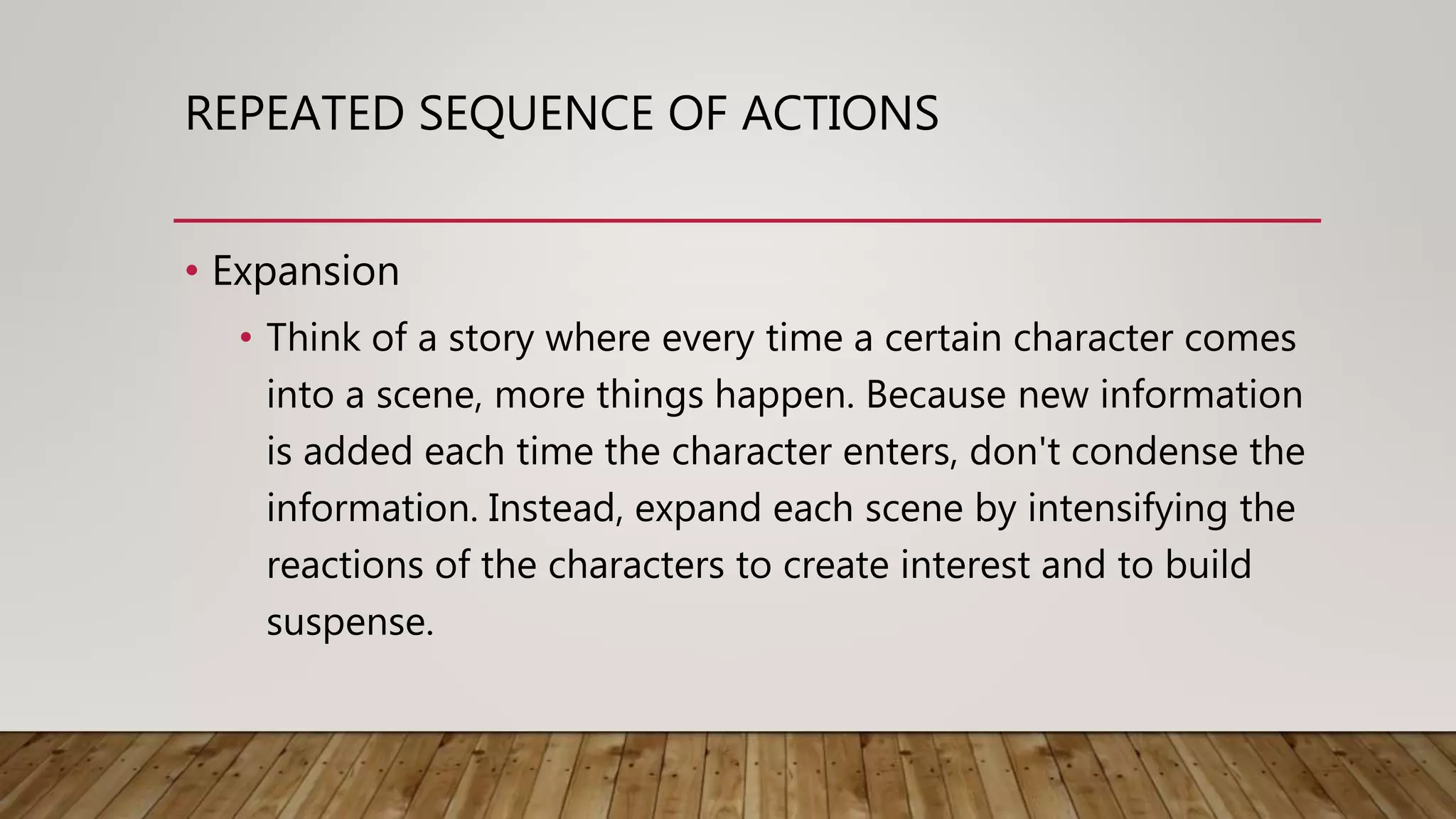 U25 repeated sequence of actions | PPT