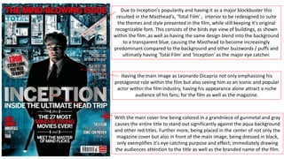 Magazine Analysis 1: Inception / Total Film | PPT
