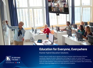 Kramer-Brochure de soluciones de Educacion | PPT