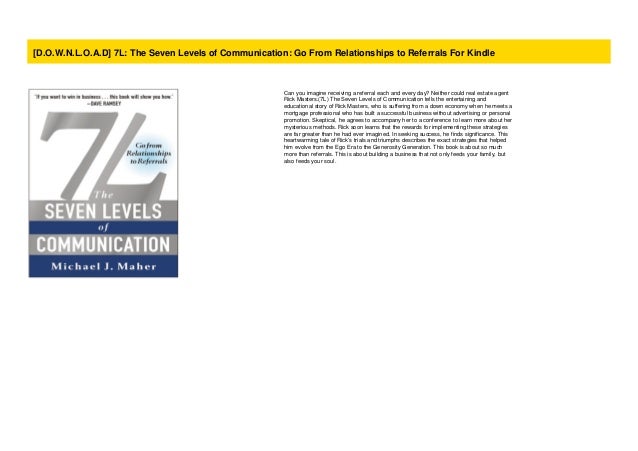 [D.O.W.N.L.O.A.D] 7L: The Seven Levels of Communication: Go From ...