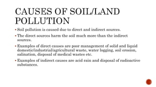 Land pollution or soil pollution | PPTX