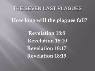 Seven Last Plagues Handout - Revelation 14-15 | PPTX