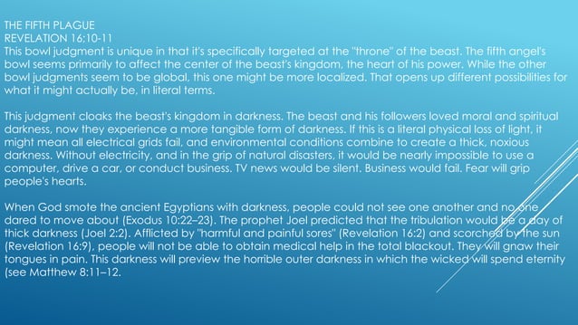 7 LAST PLAGUES power point presentation . | PPTX