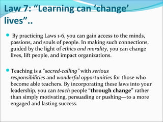 7 laws of learning | PPT