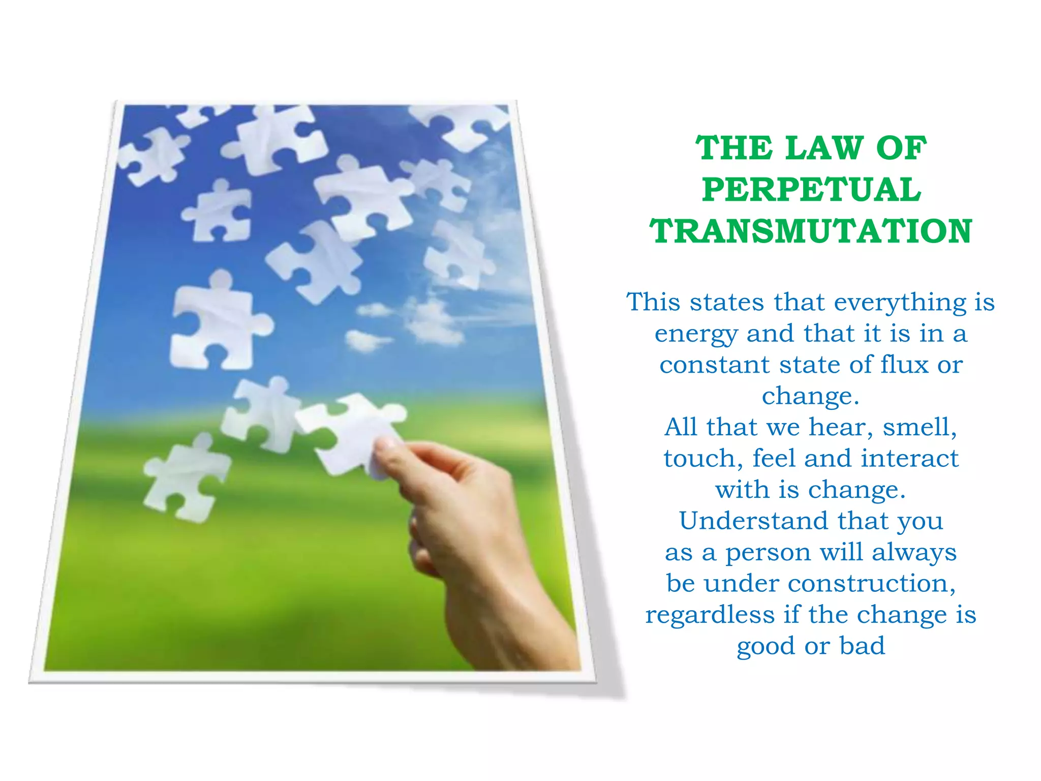 The Seven Laws of Universe | PPSX