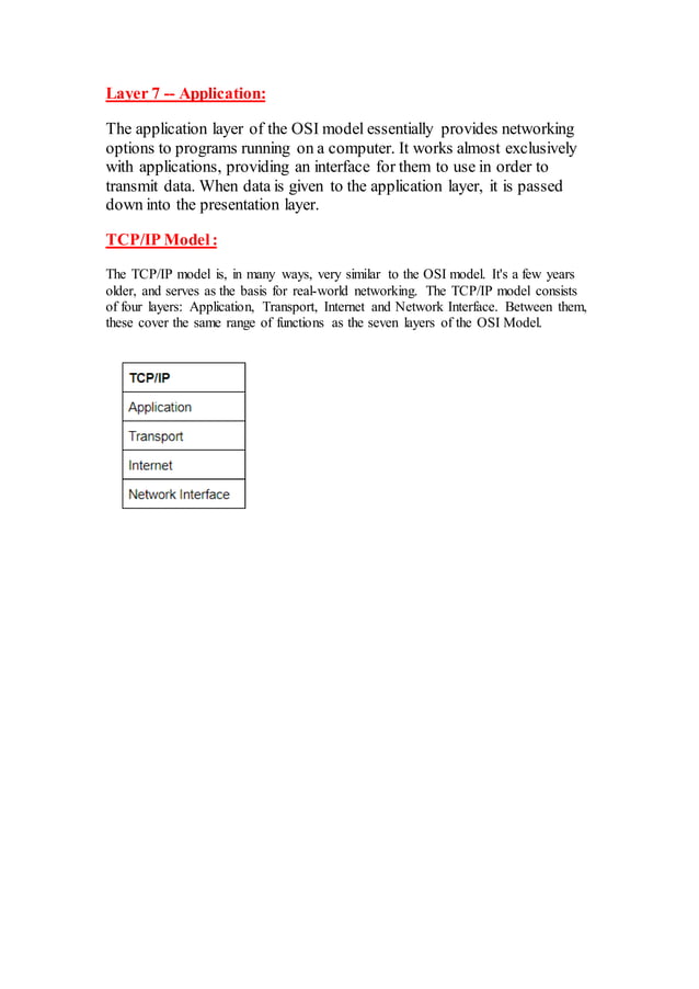 7 layer OSI model | PDF
