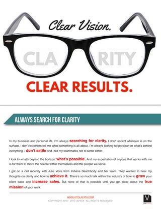 7 Steps Of Clarity | PDF