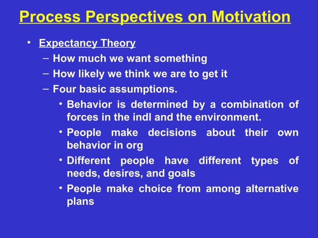 Motivation approach,processes and theories | PPT