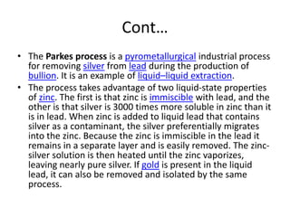 Extraction of Lead | PPTX