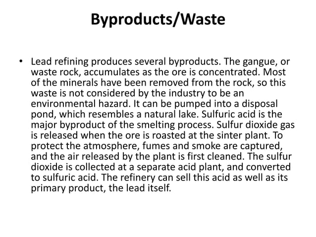 Extraction of Lead | PPTX