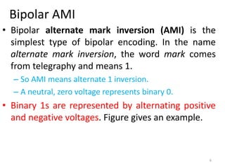 Data Communication & Computer network: Bipolar codes | PDF