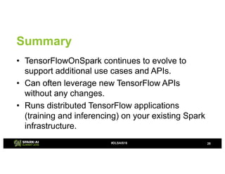 TensorFlowOnSpark Enhanced: Scala, Pipelines, and Beyond with Lee Yang ...