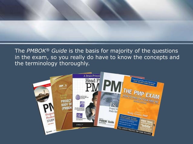 7 Lessons Learned from the PMP Exam | PPT
