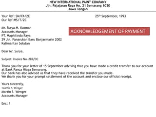 Letters Requesting Payment | PPT