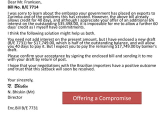 Letters Requesting Payment | PPT