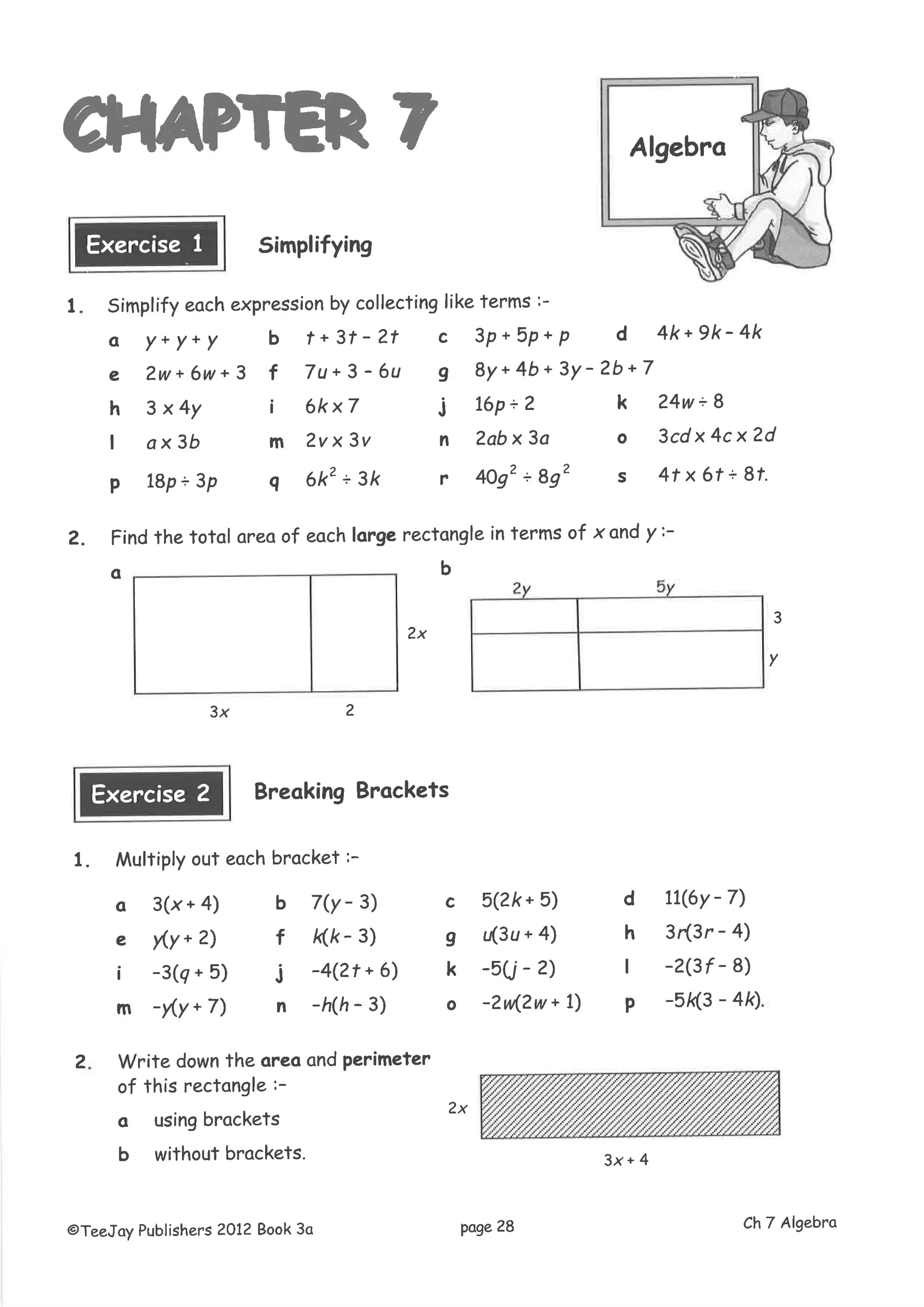 7 level 3a hw chapter 7 algebra | PDF