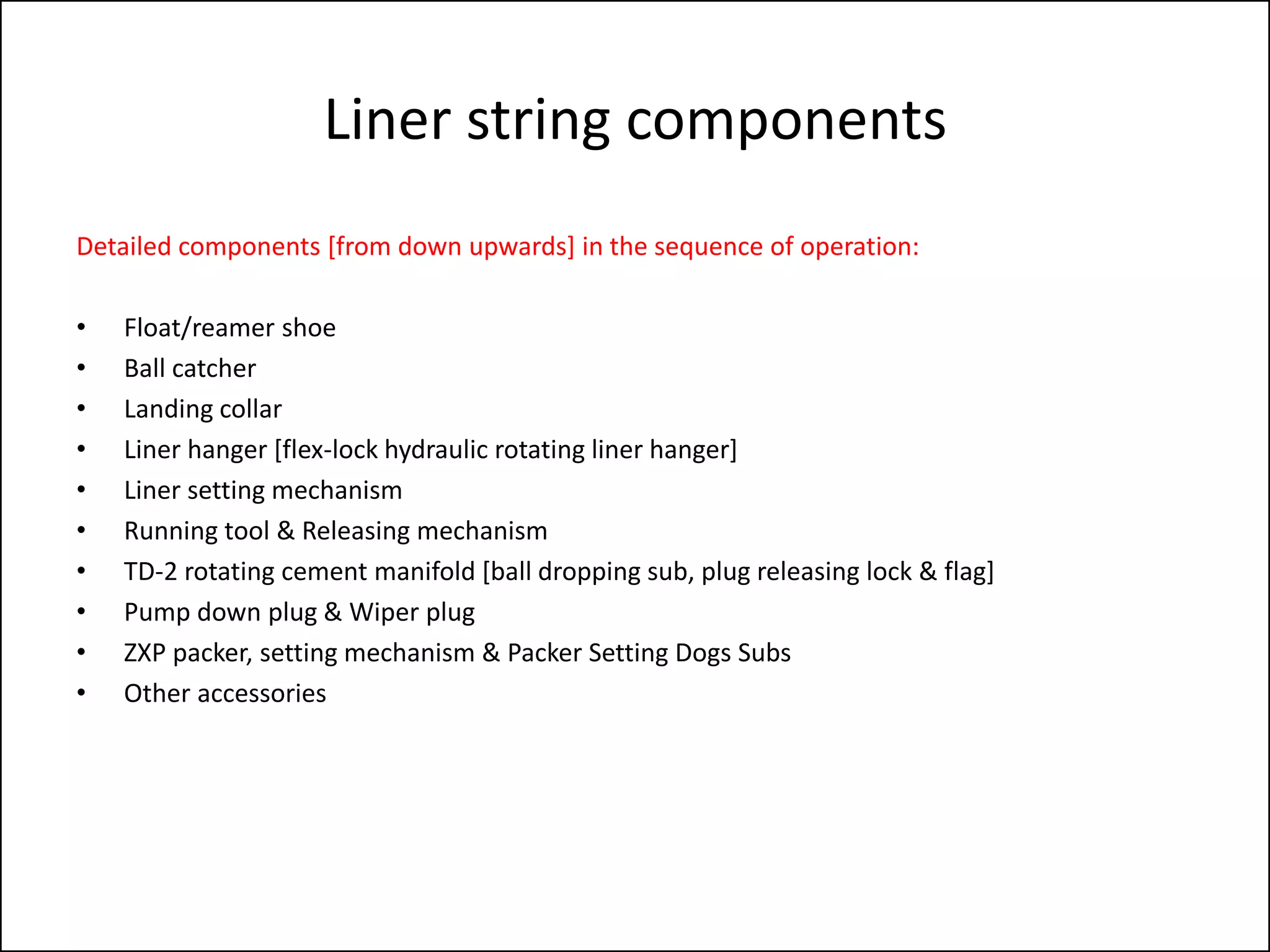 7'' liner running and cementing | PDF