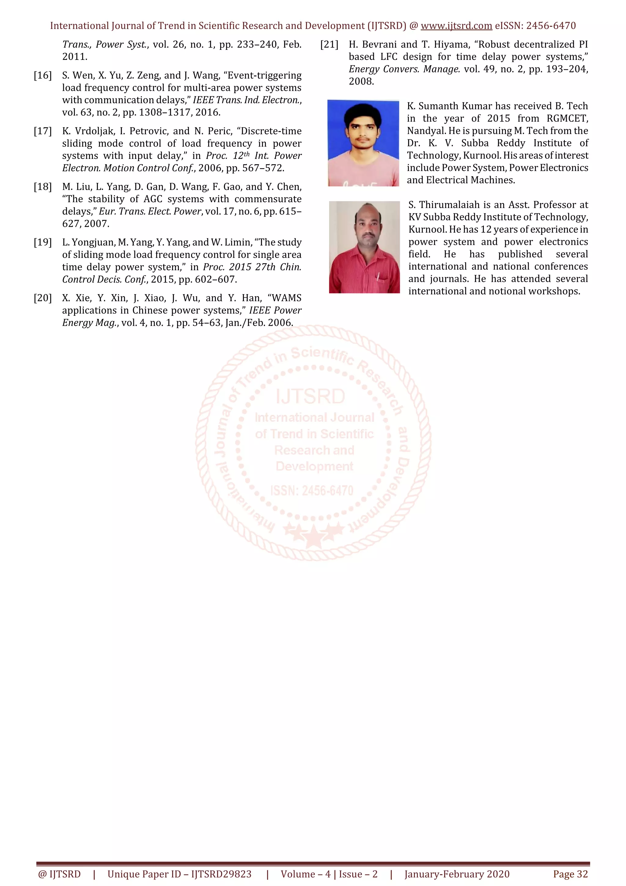 Load Frequency Control Of Three Area Power System Using Fuzzy Logic Controller Pdf Free Download