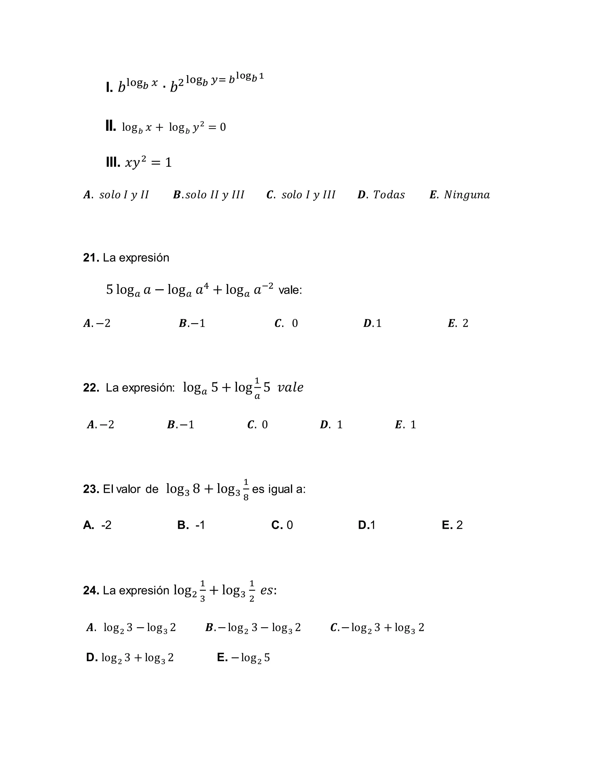 7 logaritmos | PDF | Free Download