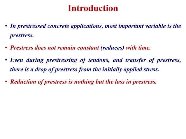 7 losses in prestress | PPTX