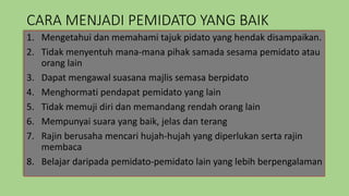 Adab pidato | PPTX